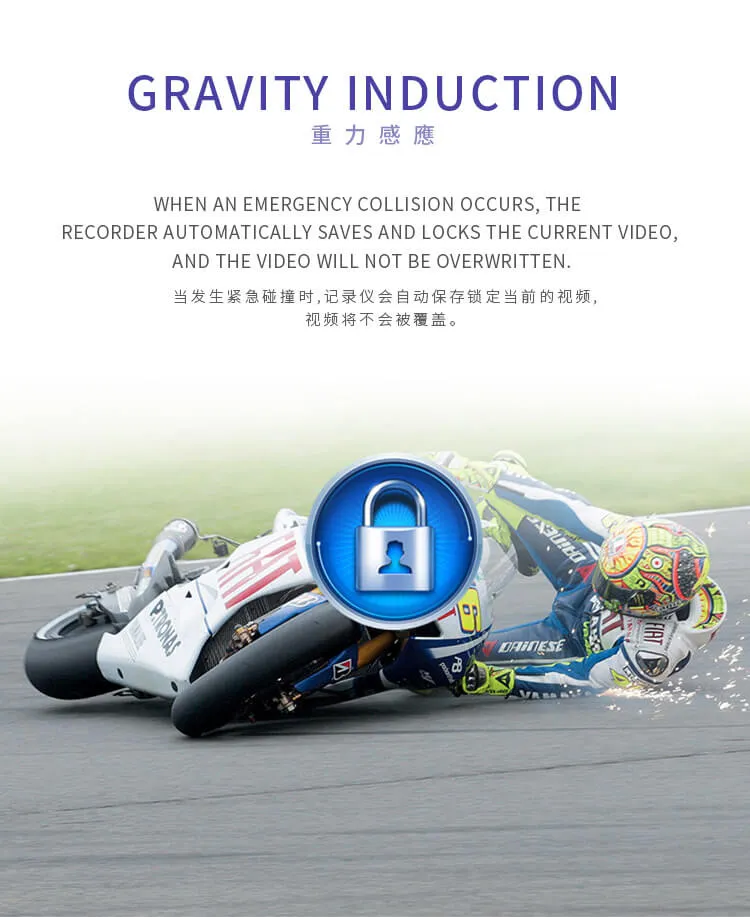 Motorcycle DVR SE300 rider dash cam-OYIELECTRONIC