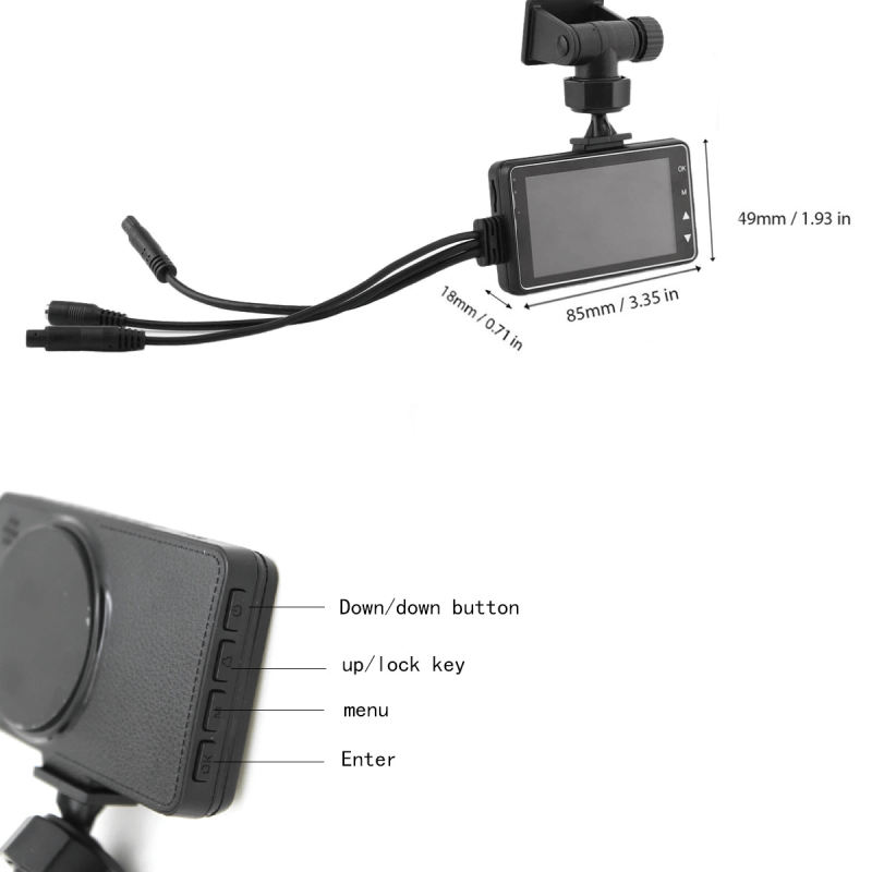 Motorcycle DVR SE300 rider dash cam-OYIELECTRONIC