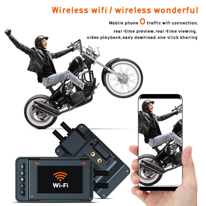 Motorcycle Dash Cam SE70 DVR with BSD-oyielectronic